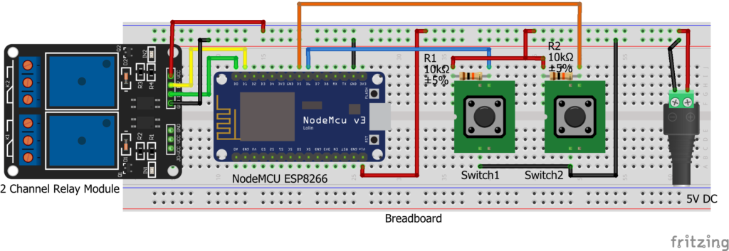 ESP32 / NodeMCU based Web Server with Physical Switch Feedback - IoT Starters