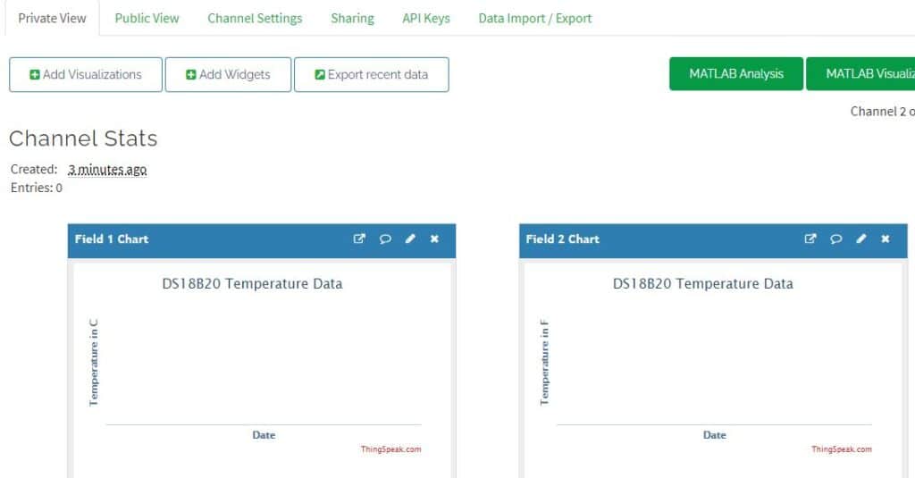 Send DS18B20 Temperature Sensor data to ThingSpeak - IoT Starters