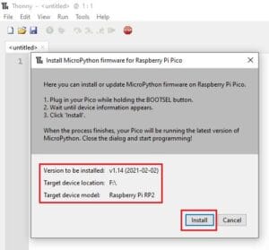 Raspberry Pi PICO with Thonny IDE - IoT Starters