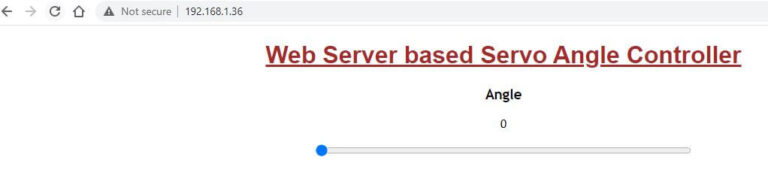Wemos D1 Mini Web Server based Servo Motor Control - IoT Starters