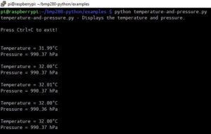 Configuring BMP280 Sensor with Raspberry Pi - IoT Starters