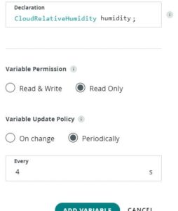Getting Started with Arduino IoT cloud using NodeMCU and DHT11 - IoT Starters